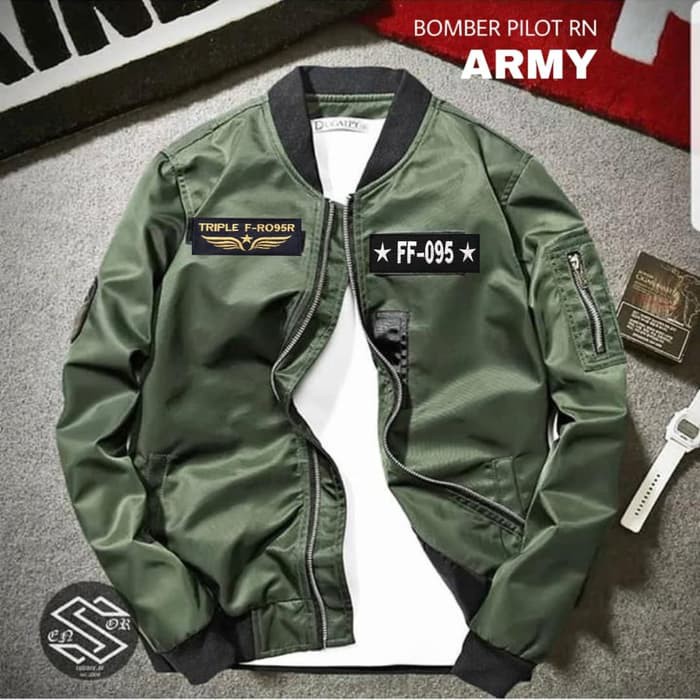 Rn SERIES PILOT BOMBER Jacket - RN NAVY BOMBER, L | Shopee Malaysia