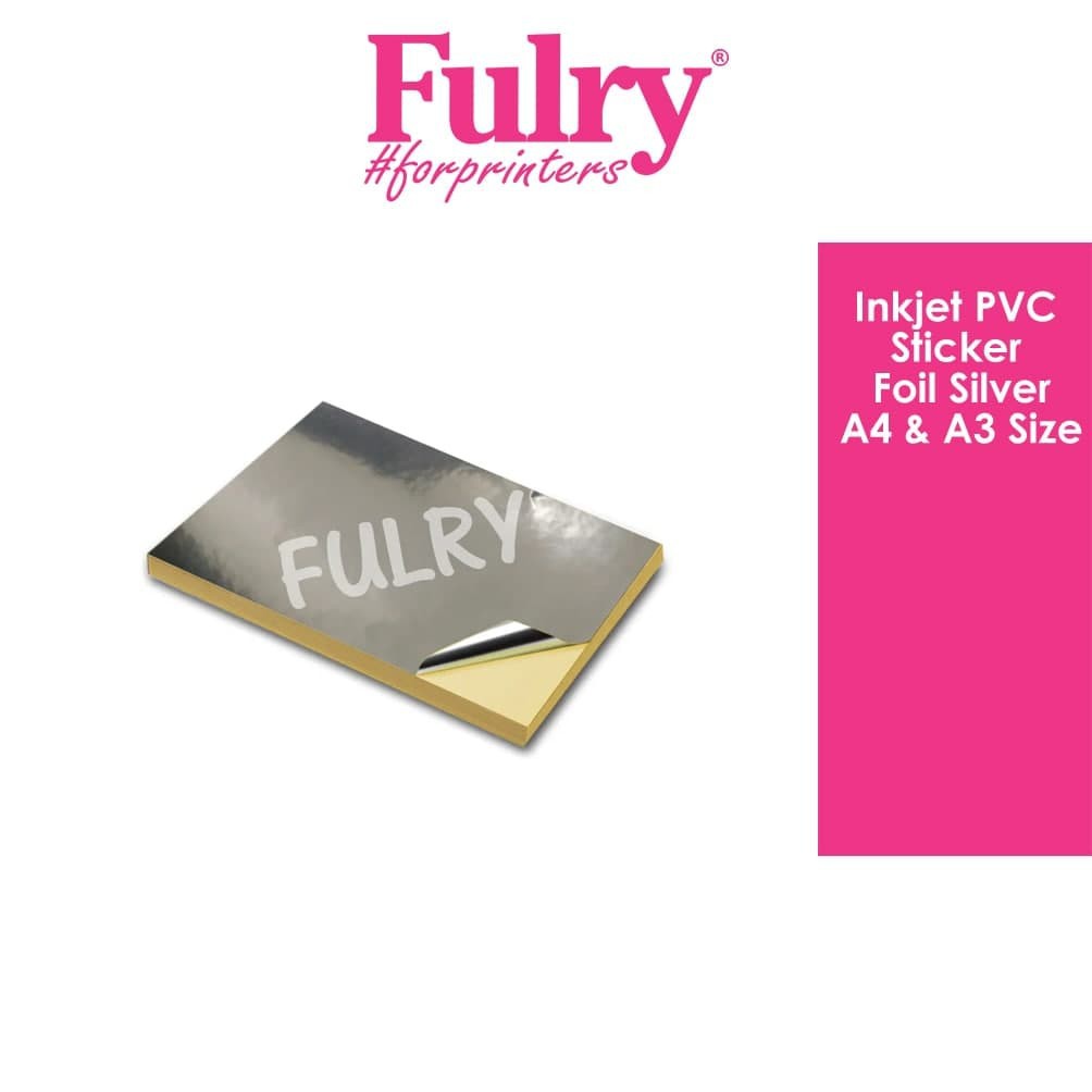InkJet PVC Sticker Foil Silver A4 / A3 Size (10pcs/sheets) | Shopee ...