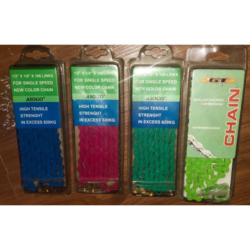 Fixie Chain 1/2" x 1/8" x 106 link Rantai Fixie Bicycle | Shopee Malaysia