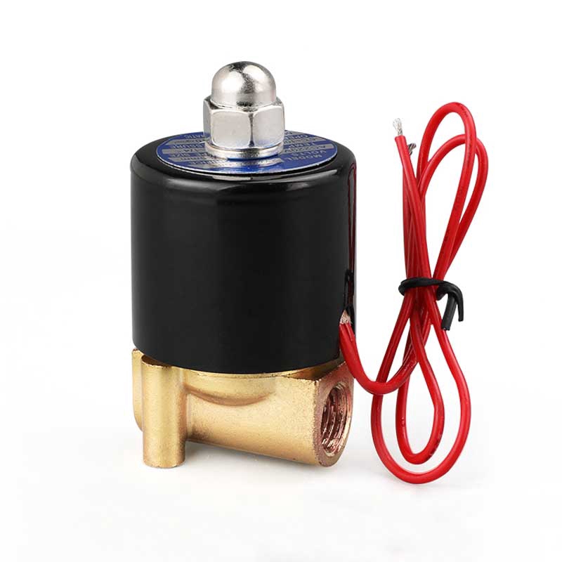 Two Way Brass Electric Solenoid Valve Normally Closed 220V 12V 24V 110V 1/4 3/8 1/2 3/4 For ...