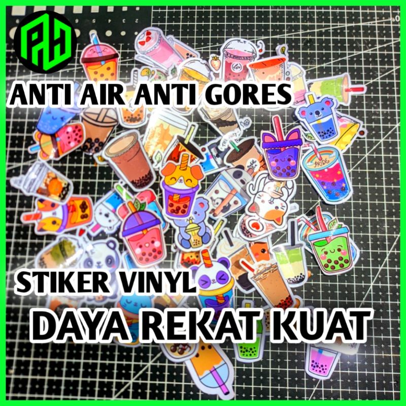 (PH) Aesthetic BOBA Stickers BOBA Stickers (NO CUTTING) Cute BOBA ...