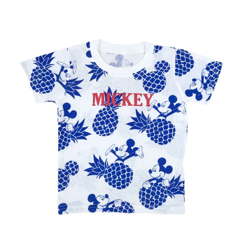 Disney Mickey brand tag and size tag cut kids boy t shirt baju raya ...