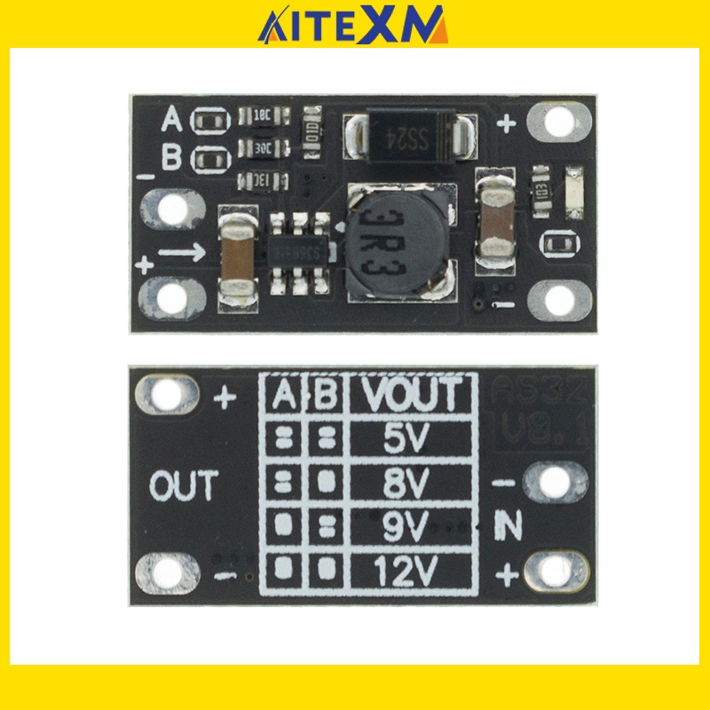 Newest Multi-function Mini Boost Module Step Up Board 5V/8V/9V/12V 1.5A ...