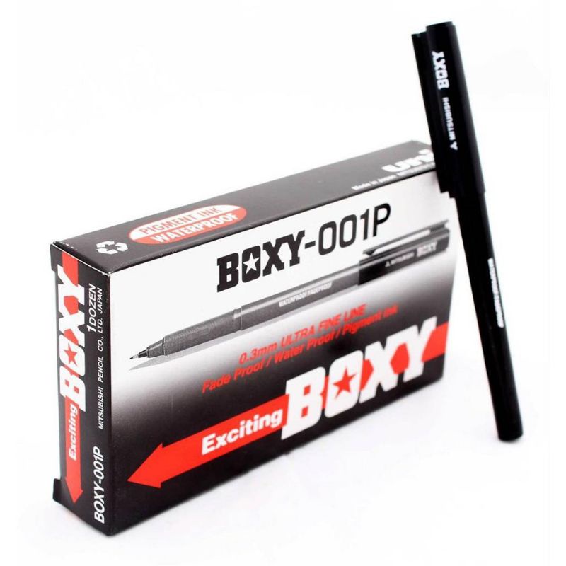 Boxy-001p Mitsubishi/0.3mm pen (1pack/12pcs) | Shopee Malaysia