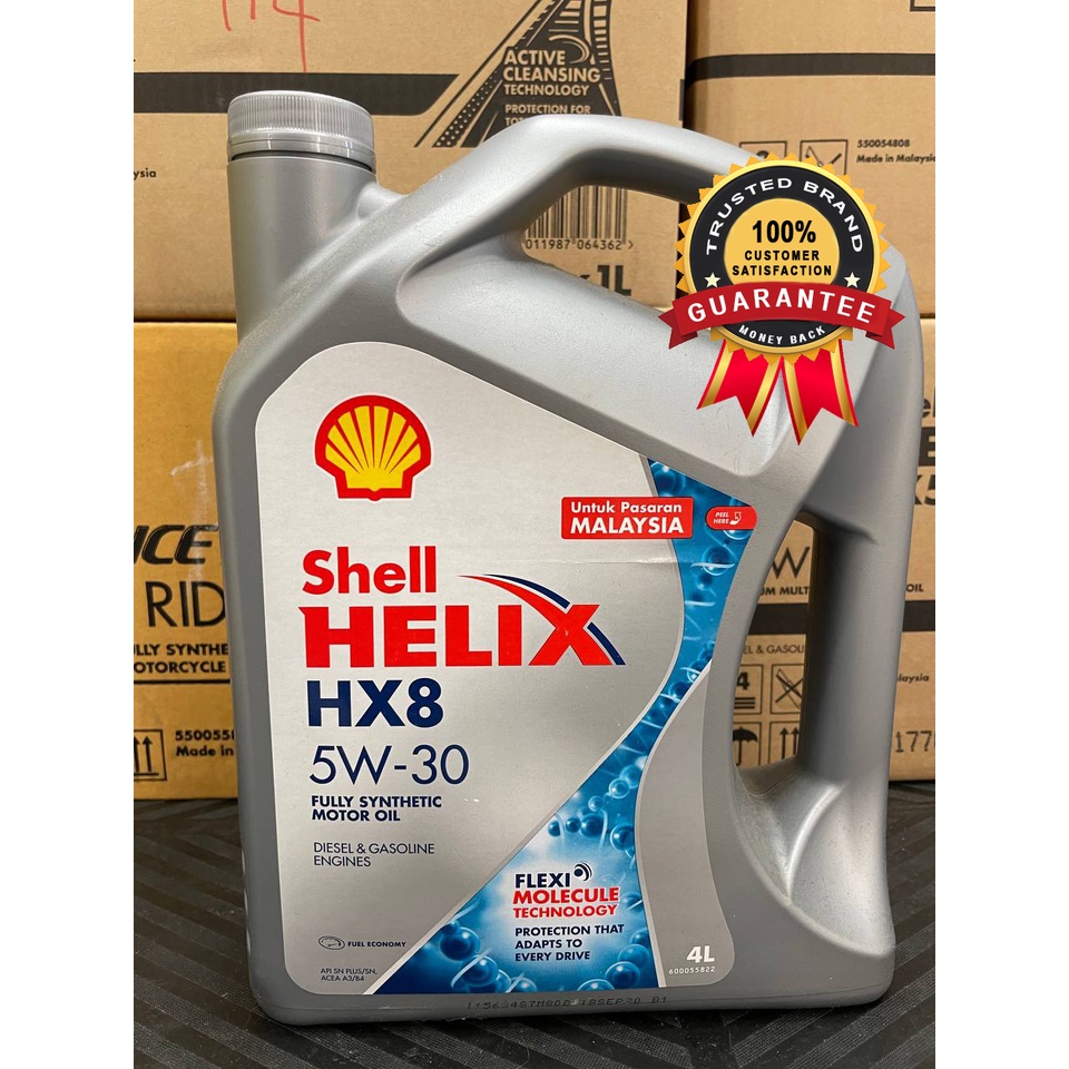 Shell Helix HX8 5W-30 Fully Synthetic Engine Oil (4L) | Shopee Malaysia