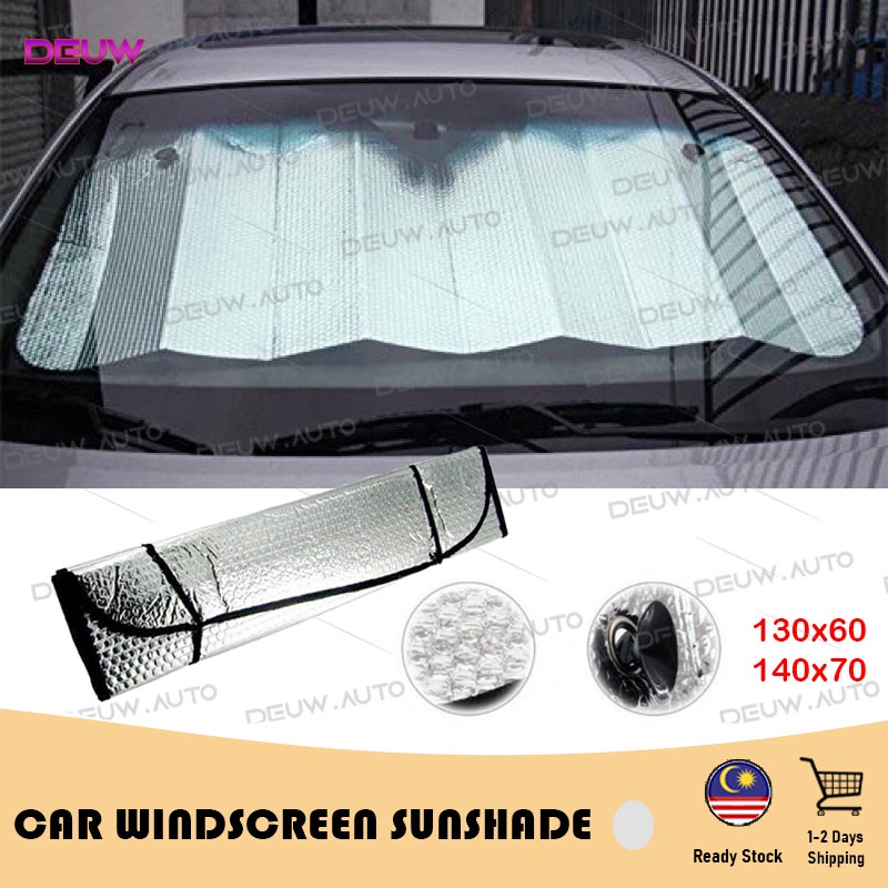 Universal Car Sun Windscreen Front Aluminum Sunblock Prevent Direct ...