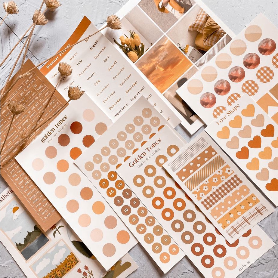 Journal STICKER BUNDLE AESTHETIC | Get 10 STICKERS | Shopee Malaysia