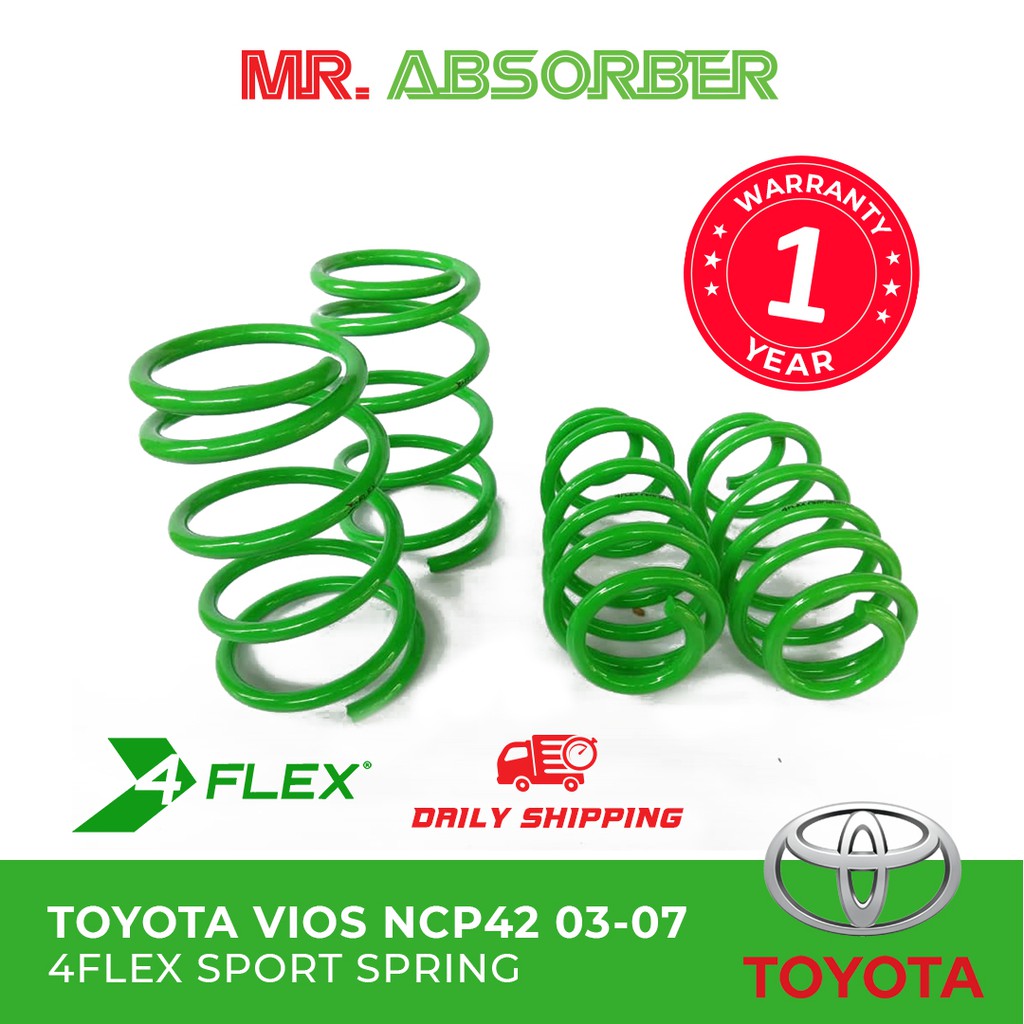 TOYOTA VIOS NCP42 NCP93 NCP150 NSP151 4FLEX SPORT SPRING | Shopee Malaysia