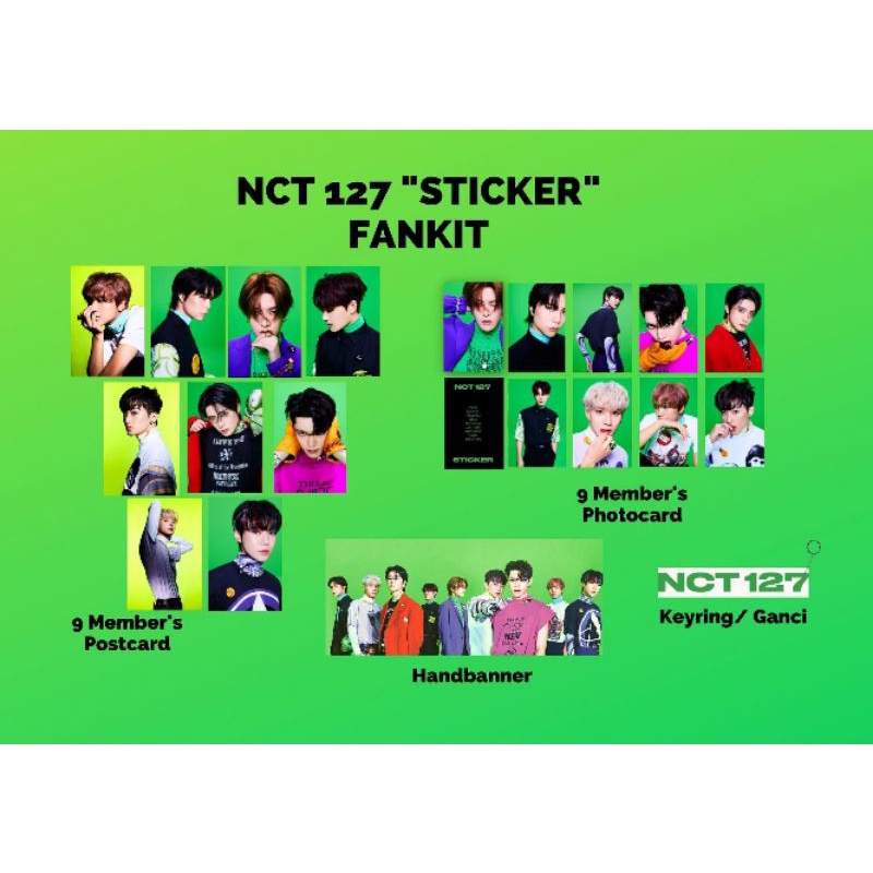 Nct 127 "STICKER" MINI FANKIT Package FREE FREEBIES | Shopee Malaysia