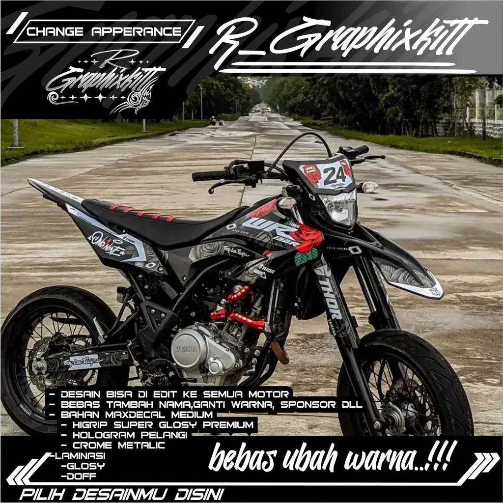 04449 sticker decal fullbody Wr155 Free Shipping!!! | Shopee Malaysia