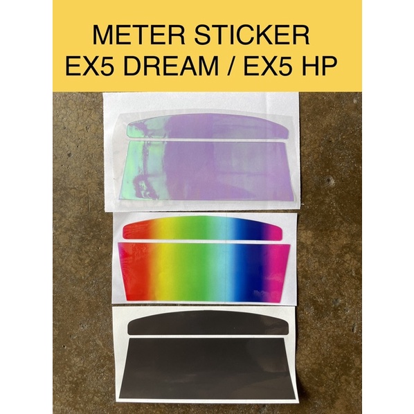 EX5 METER STICKER TINTED SMOKED PELANGI RAINBOW BLUE TITANIUM FOR EX5 ...