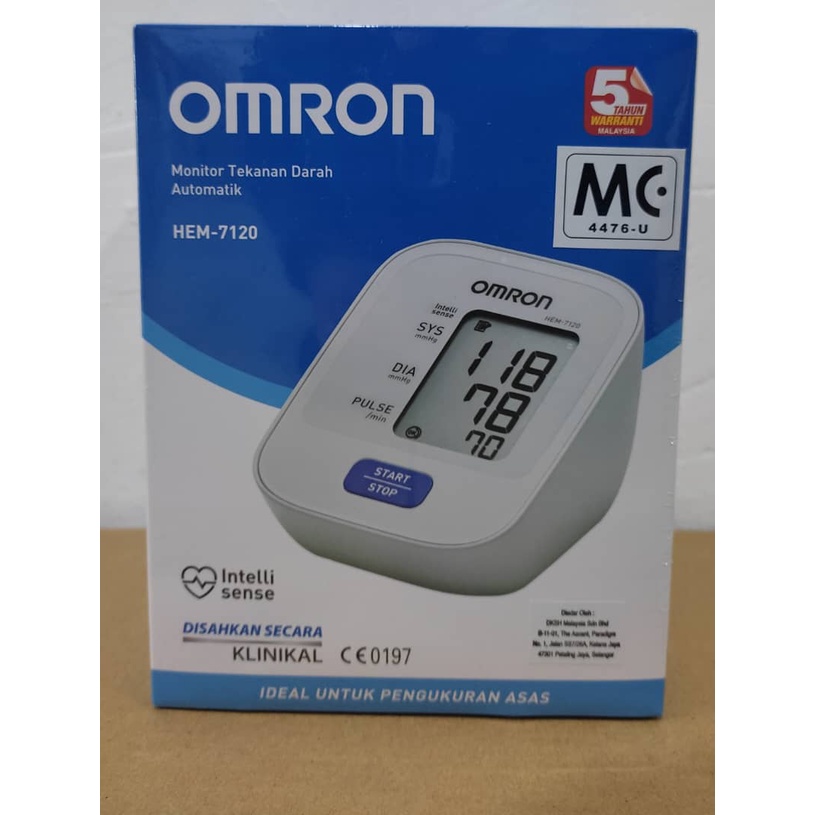 OMRON HEM-7120 BLOOD PRESSURE MONITOR | Shopee Malaysia