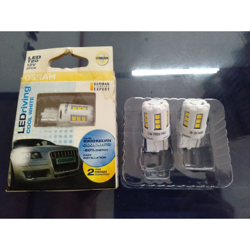 Osram Led T20 12V cool white 6000k Lights LEDriving | Shopee Malaysia