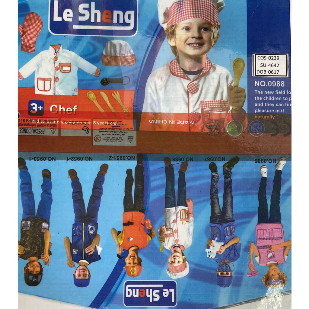 Instant Costumes Chef 3+ (Kids) | Shopee Malaysia