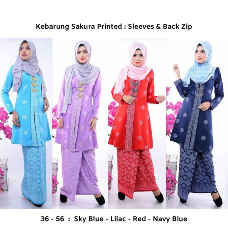 36 - 56 | KEBARUNG SONGKET BUNGA TABUR . SEDONDON RAYA 2023 . BAJU ...