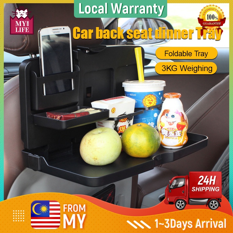 Foldable Car Food Tray With Bottle Cup Holder Steering Wheel Table Car ...