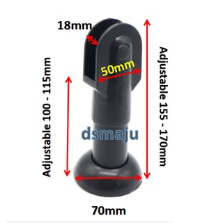 Partition Adjustable Stand Leg PVC Toilet Stand Bracket Partition Leg ...