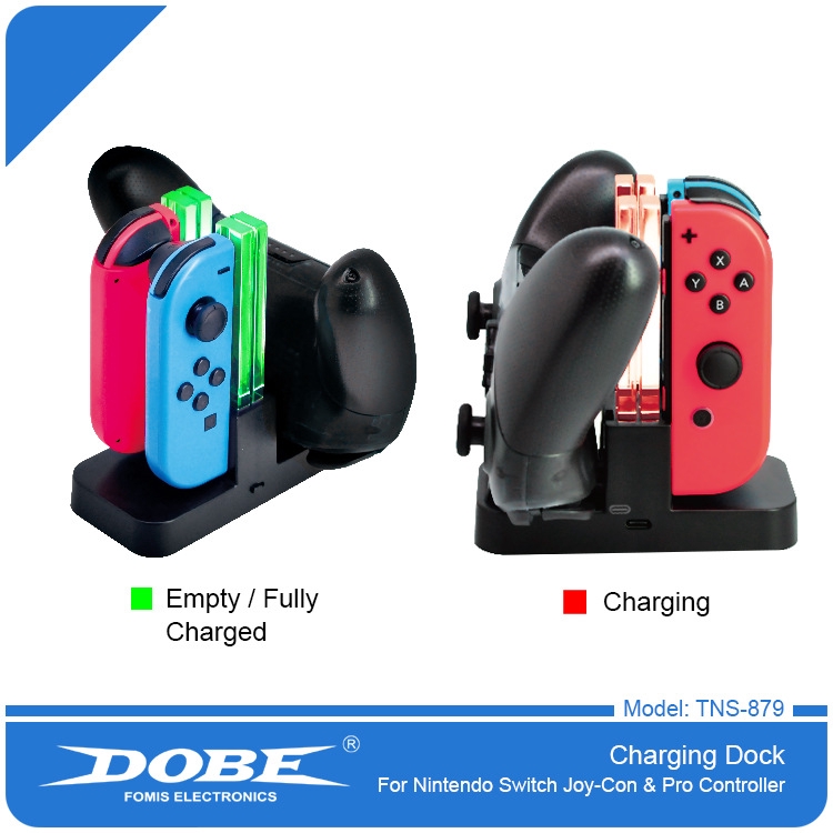 Nintendo Switch Joy Con And Pro Controller Charging Dock Dobe 3 In 1 Joy