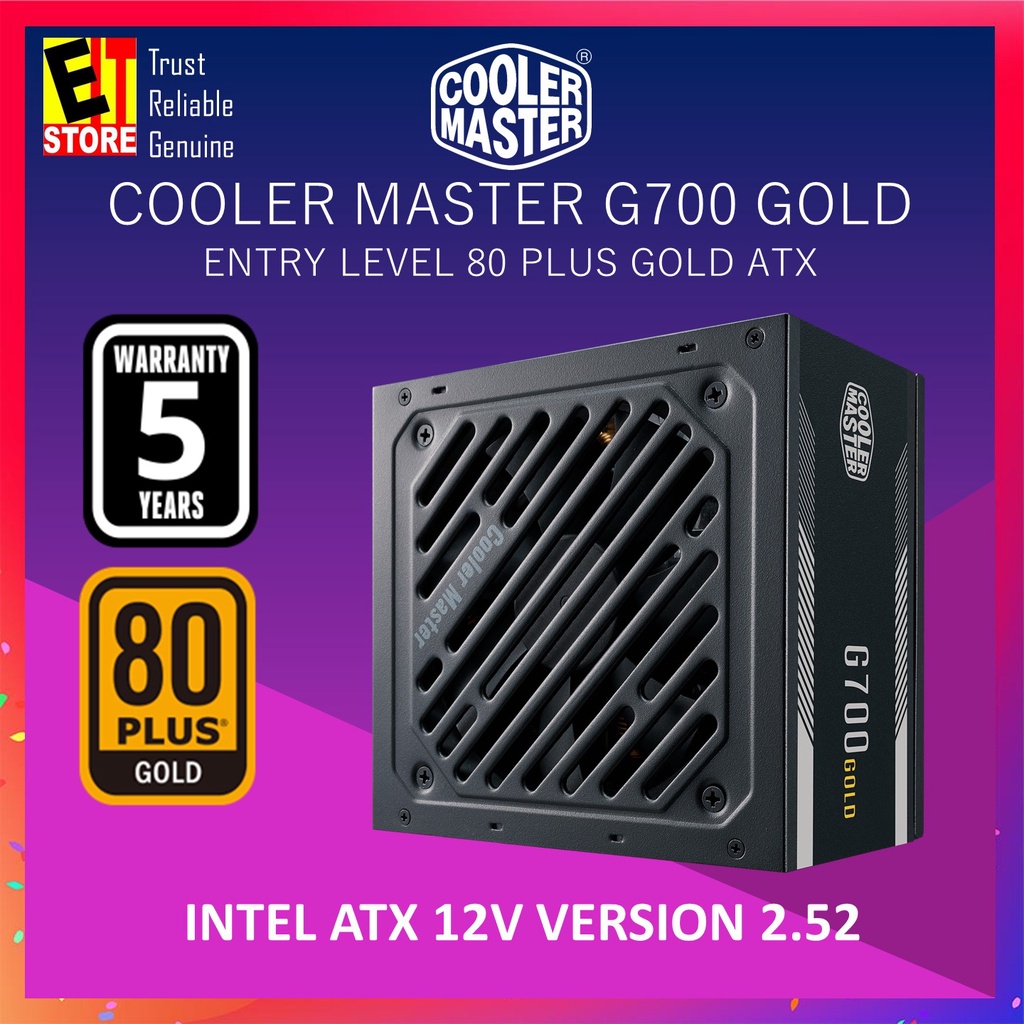 COOLER MASTER G700 GOLD 80 PLUS GOLD ATX POWER SUPPLY (MPW-7001-ACAAG-UK) 5 YEARS | Shopee Malaysia