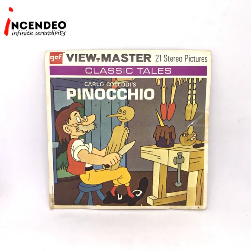 Retro GAF View Master Pinocchio Stereo Pictures (1959) | Shopee Malaysia