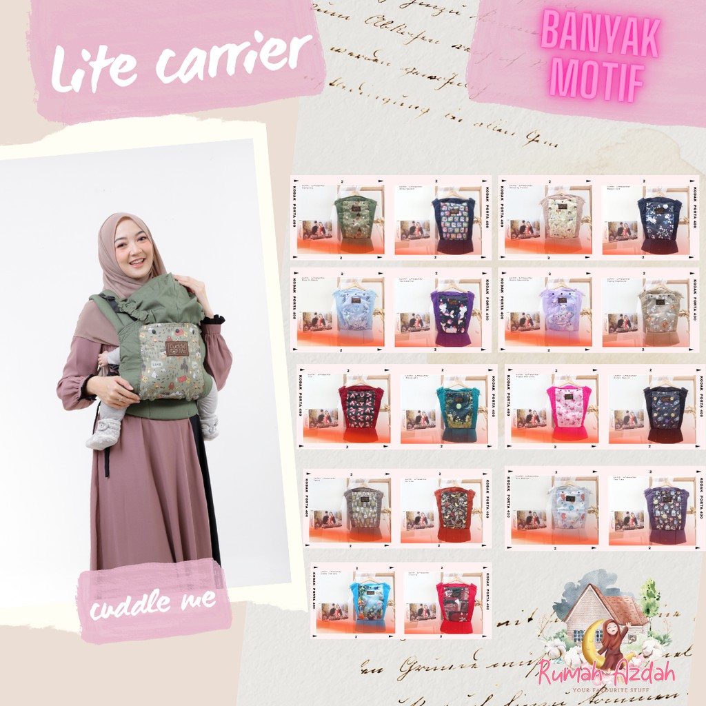 Cuddle Me Lite Carrier Ergonomic Baby Carrier SSC Original Cuddleme ...