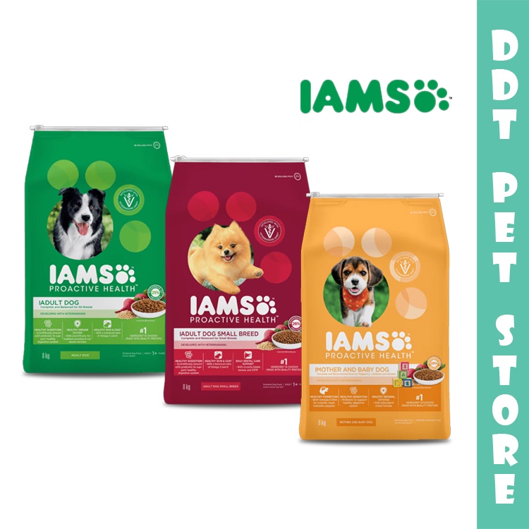 IAMS Dog Dry Food Adult Dog Small Breed All Breed Mother & Baby Dog 8kg ...