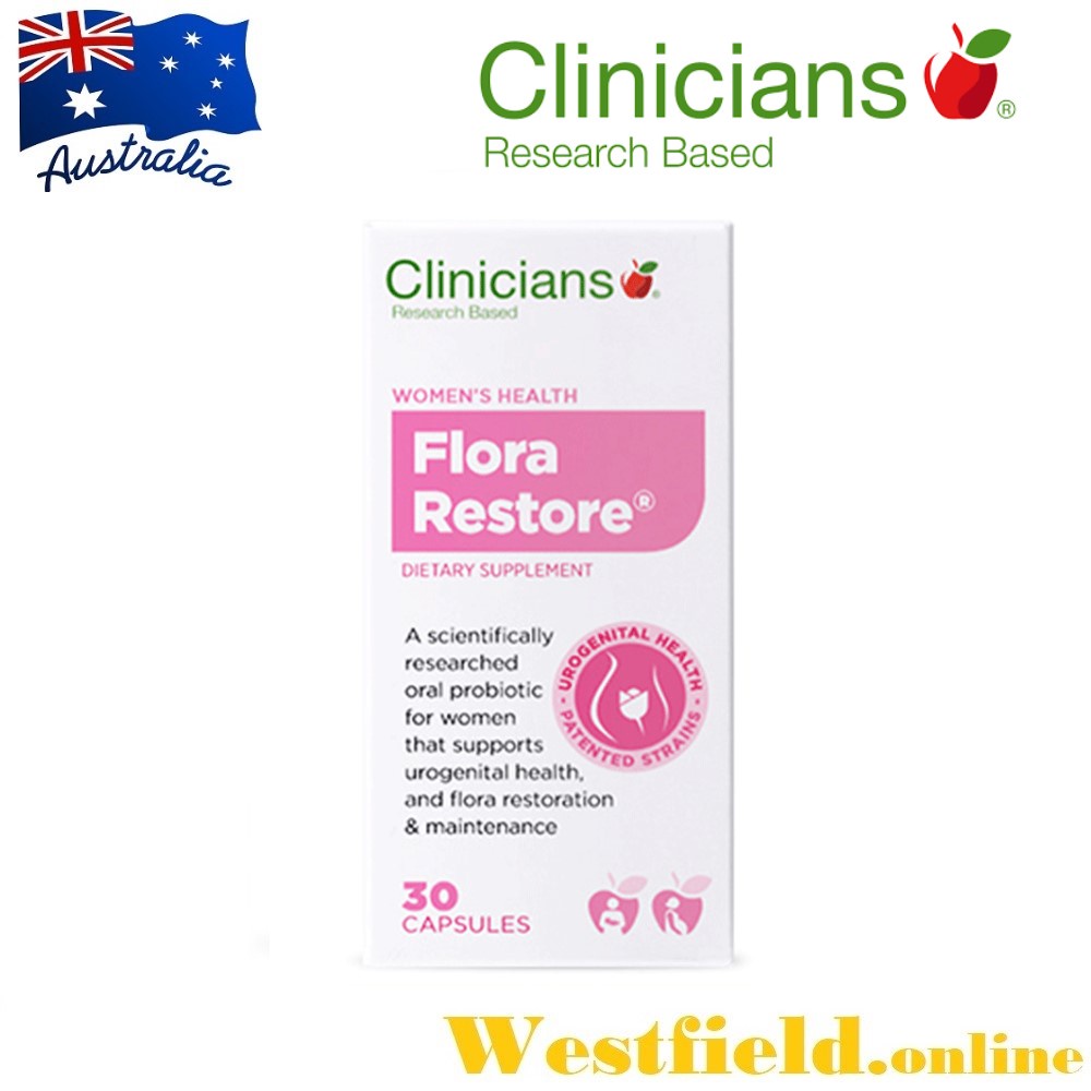[Australia Import EXP 04/2024] CLINICIANS Flora Restore Woman Oral ...