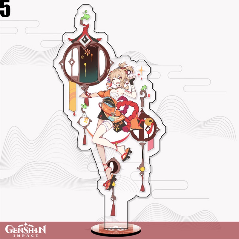 Genshin impact figure Kinich Navia Mualani Acrylic stand Furina stand ...