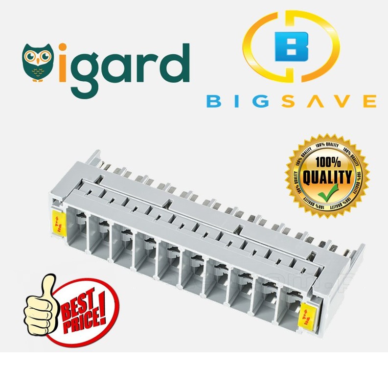 SURP-10P 10 PAIR MAGAZINE WITH 3-POLE GAS TUBE SURGE ARRESTOR | Shopee ...