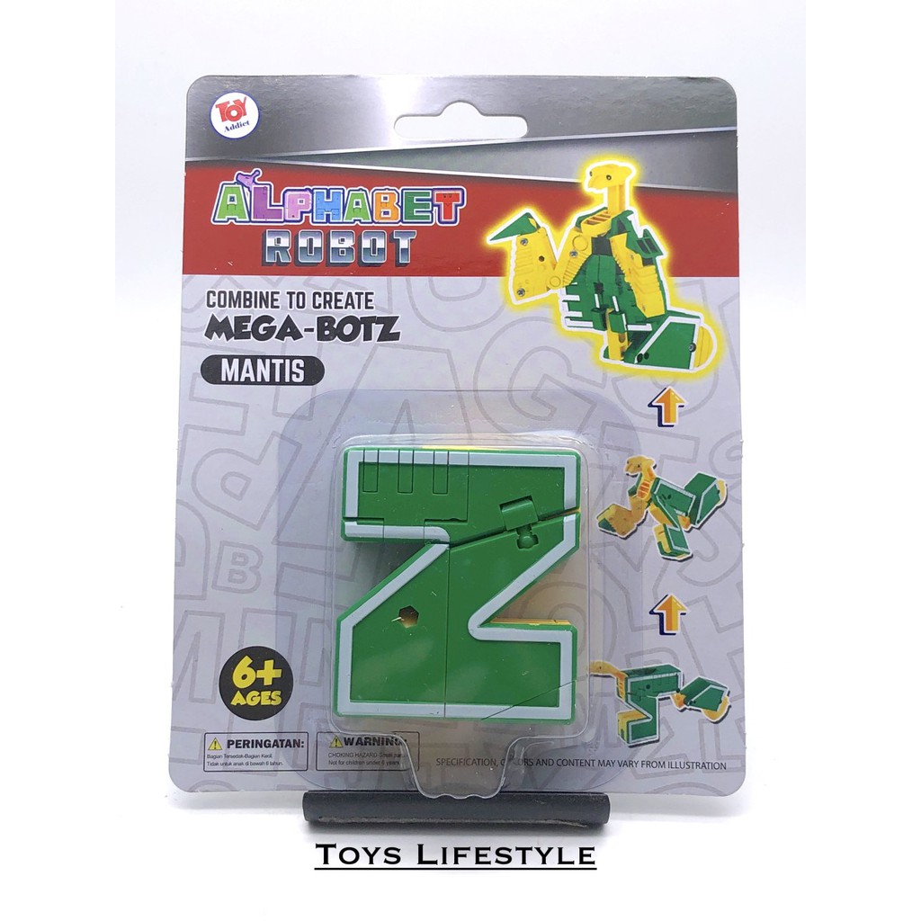 Educational Toys Toy Addict Alphabet Letters Robot Mega Botz (U-Z) b ...