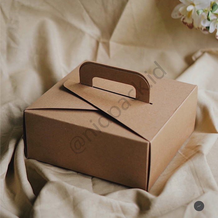 Cake Box Cake Box 20x20 cm (KRAFT) | Shopee Malaysia