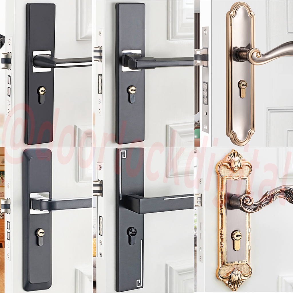 Buy 1 Get 1 Door Lock Set Aluminium Alloy Tombol Pintu Rumah Kunci ...