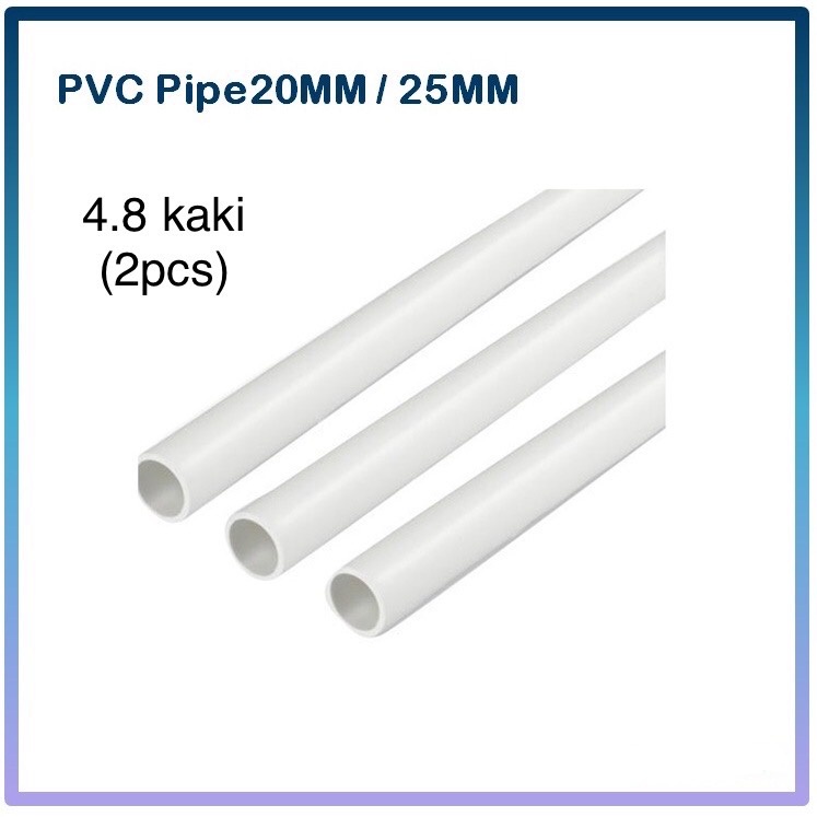 Paip PVC Pendawaian 20mm (3/4”) 25mm (1”) Wiring Conduit High Impact uPVC Pipe /Paip Wayar ...