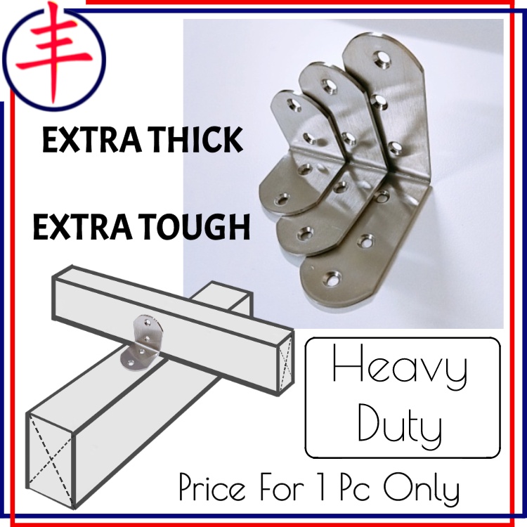 FY Stainless Steel L Bracket 38 MM ( Thickness 2.0 MM ) | Shopee Malaysia