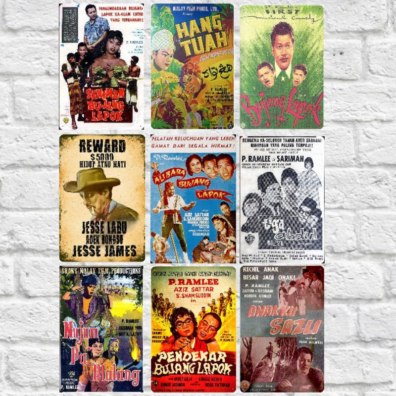 Tin Sign Plate 'P.Ramlee Poster' | Shopee Malaysia