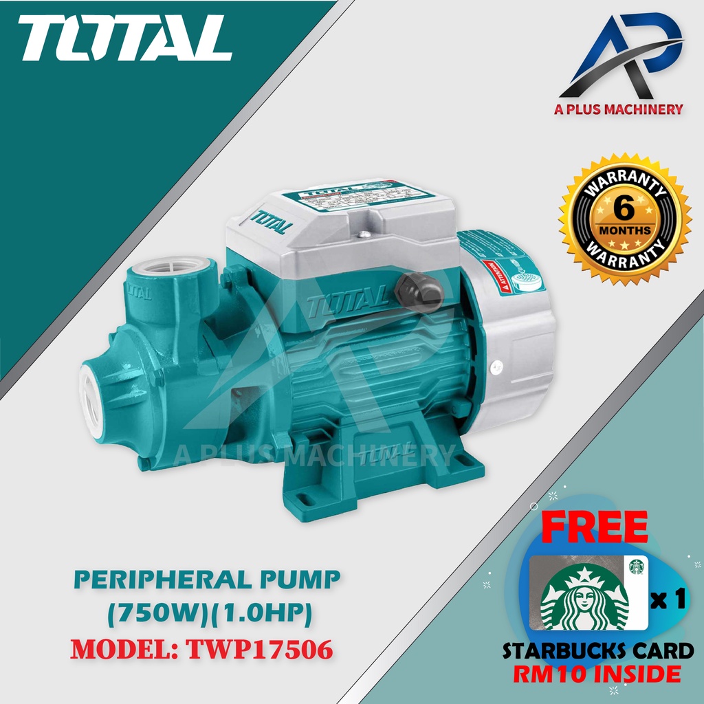 TOTAL TWP17506 Peripheral Pump (750W / 1HP) | Shopee Malaysia