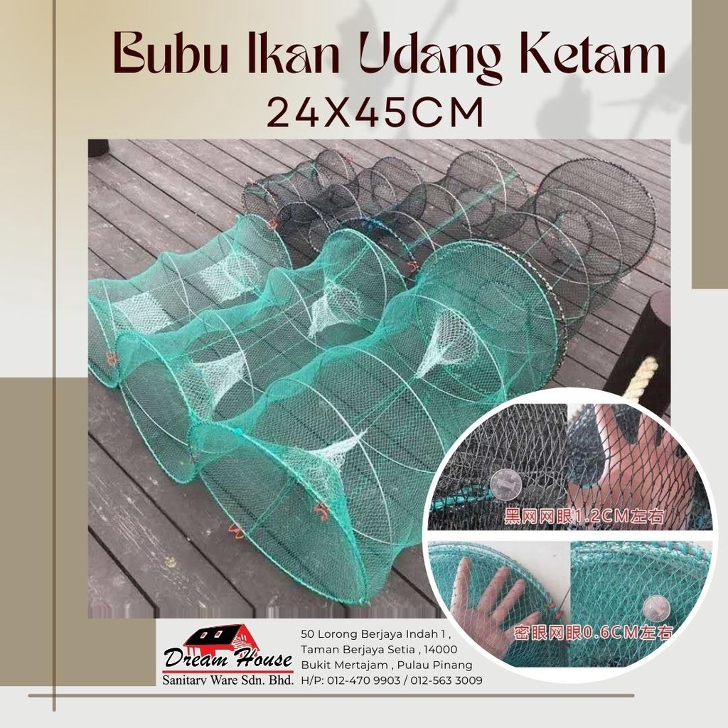 [READY STOCK] Bubu Ikan Udang Ketam Crayfish Trap Bubu Spring | Shopee ...