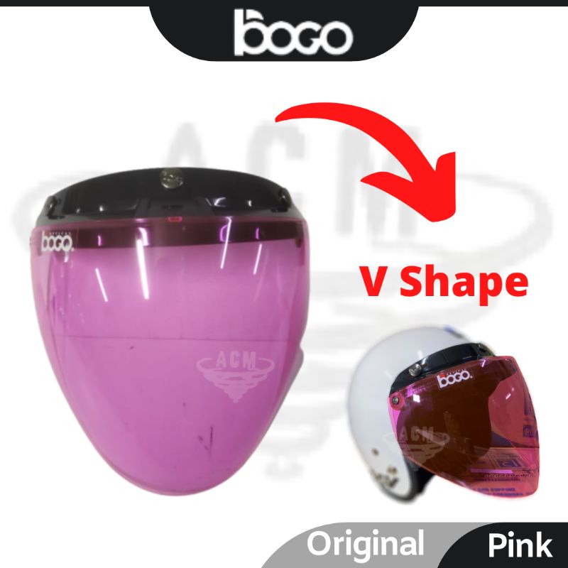 BOGO Visor 3 Button BG05 BG25 BO GO Bikko helmet SGV MS88 MAGNUM ARC ...
