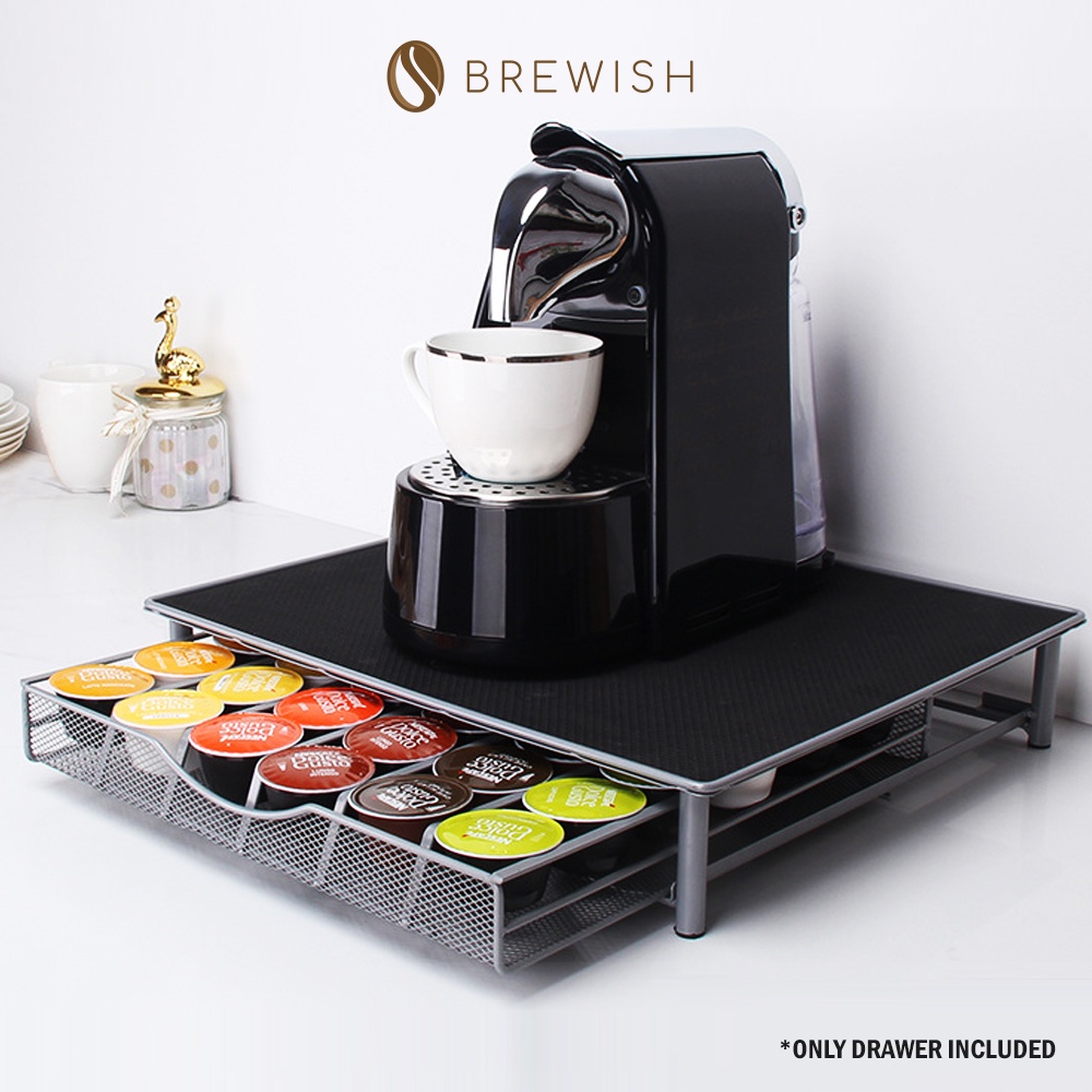 BREWISH Barista 36 Capsules Coffee Pod Storage Rustless Alloy Holder ...