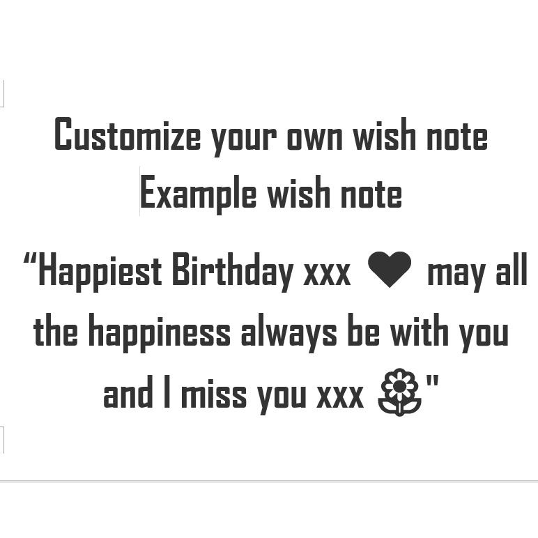 Request for Wish note Happy Birthday Greeting Anniversary etc | Shopee ...