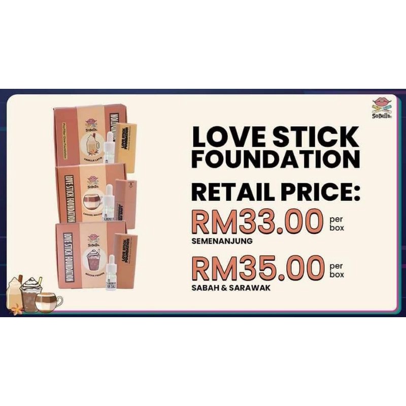 Foundation Stick Sobella🔥 | Shopee Malaysia