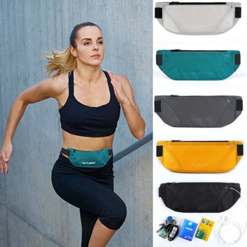 Waterproof Sport Runner Waist Bum Canvas Bag Running Jogging Adjustable ...