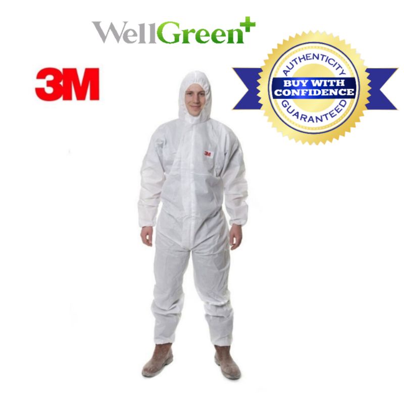 3m protective coverall 4510 - safety suit size L(Ready Stock Expiry:01/ ...