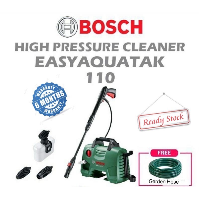 BOSCH EASY AQUATAK 110 HIGH PRESSURE CLEANER (BOSCH WATER JET) | Shopee ...