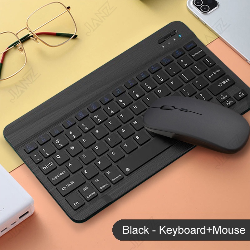 【my Stock 】10 Inch Wireless Bluetooth Keyboard Wireless Mouse Set Universal Wireless Keyboard