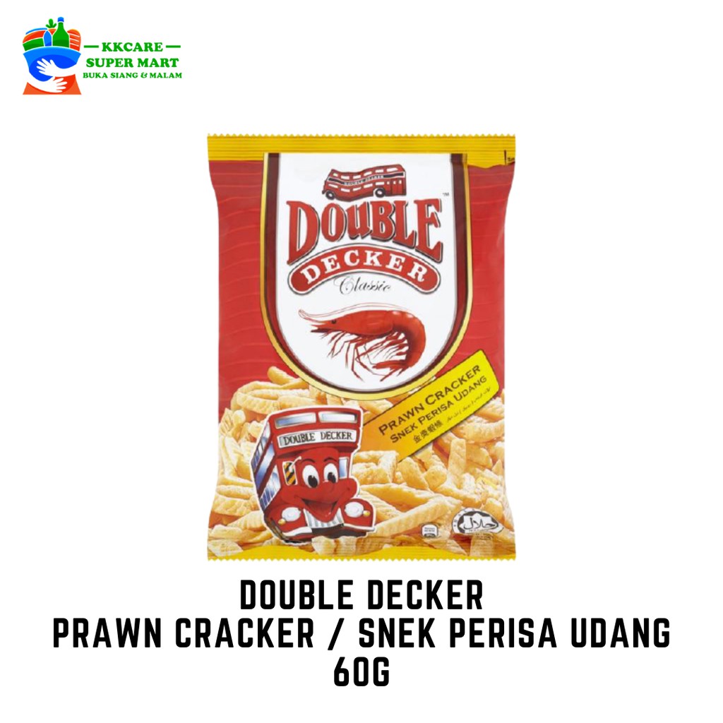 Double Decker - Prawn Cracker / Snek Perisa Udang (60g) | Shopee Malaysia
