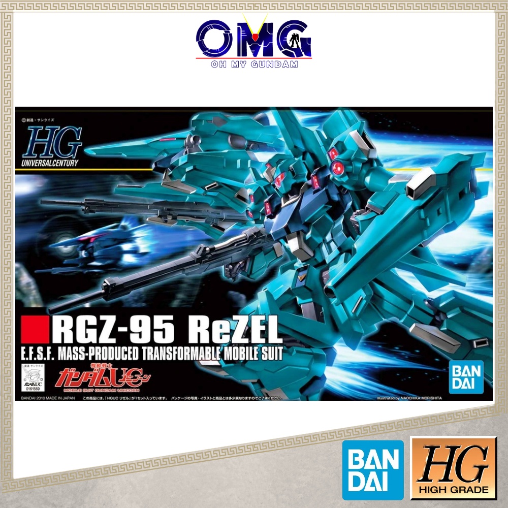 Bandai HGUC 1/144 Rezel Gundam 64089 HG Rezel Universal Century RGZ-95 ...