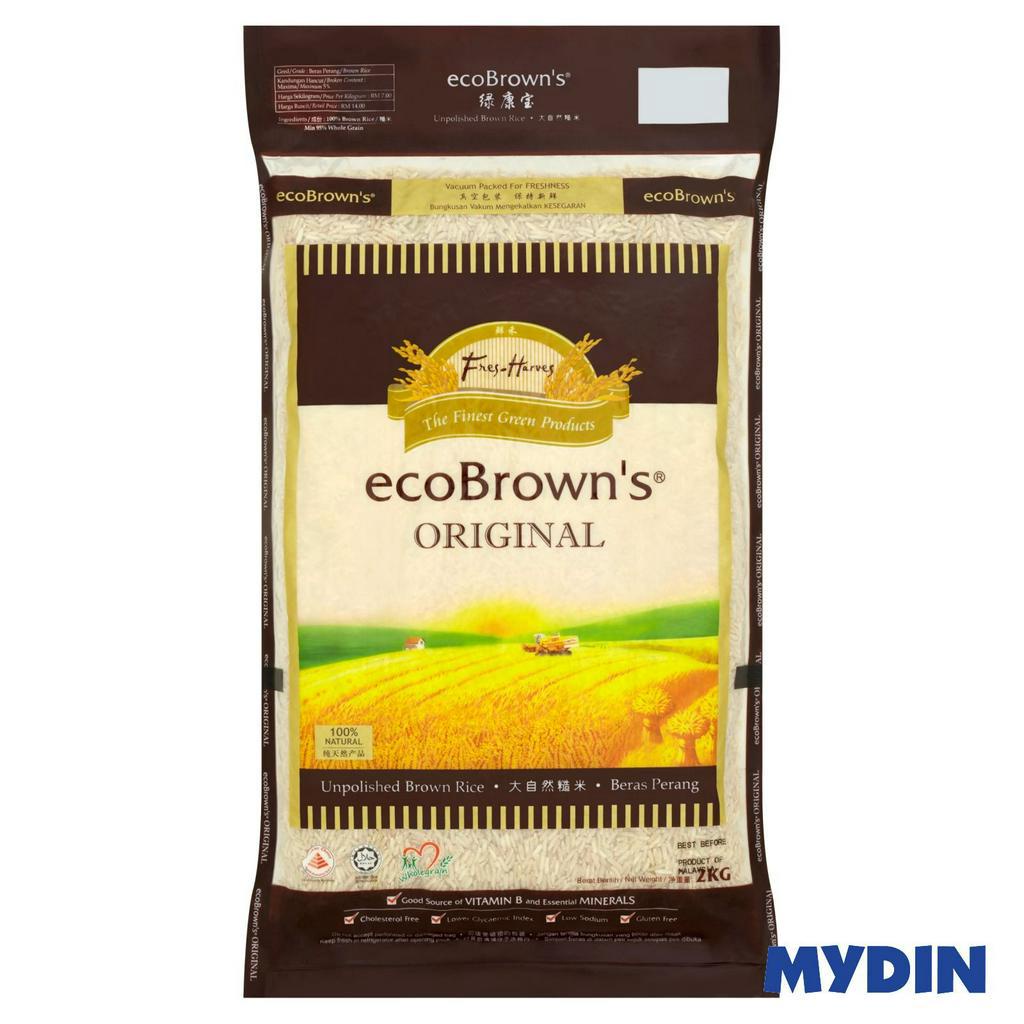 EcoBrown Unpolished Brown Rice Original (2kg) | Shopee Malaysia