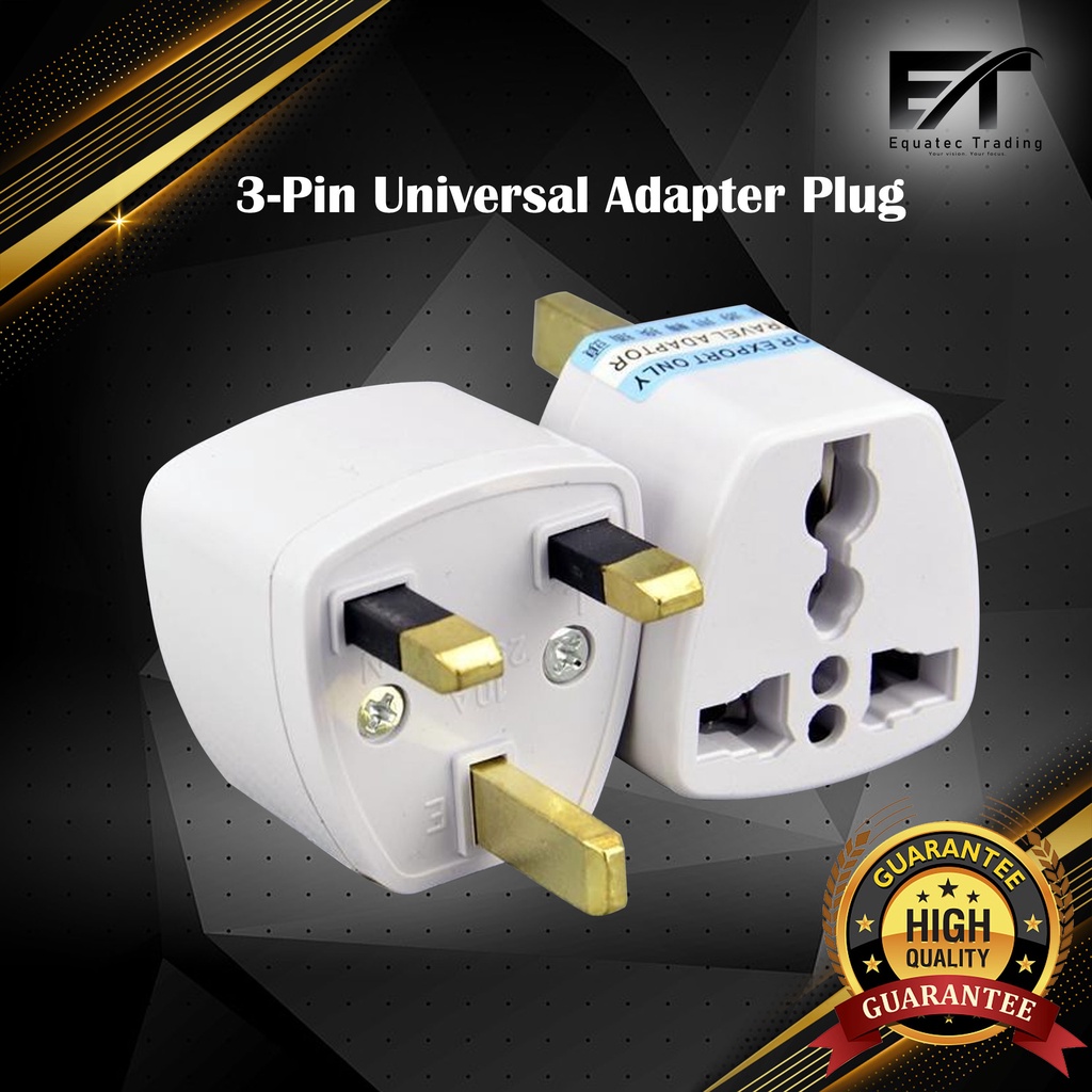 Hight Quality 3-Pin Universal Adapter Plug Head UK 3 Pin Malaysia China ...