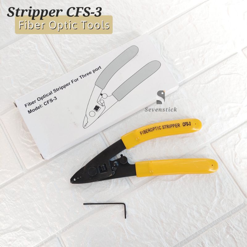 Stripper CFS 3 Hole Fiber Optic Core Cutting Pliers FTTH FO Tool Cable ...